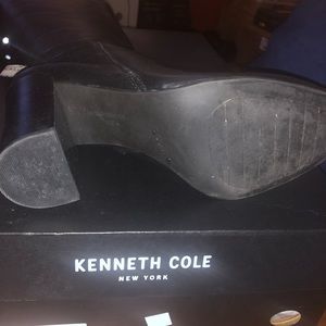 Kenneth Cole | Shoes | Kenneth Cole Black Leather Knee High Boots ...